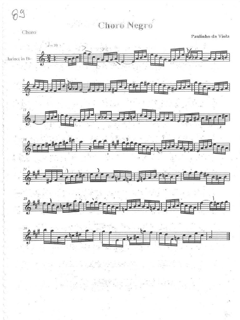 Choro Negro Choro | PDF