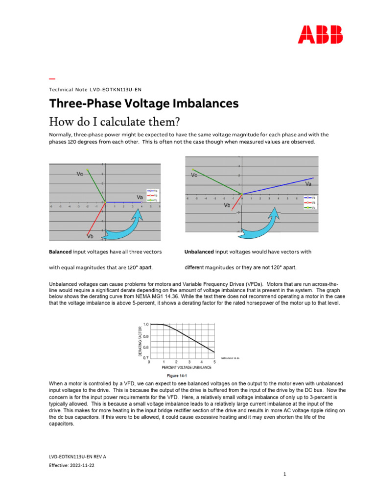 LVD-EOTKN113U-EN Three Phase Voltage Imbalance A | PDF
