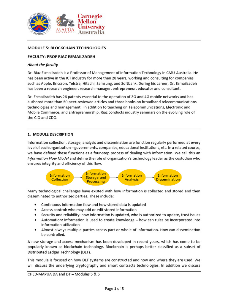 Ched-mapua Dtda_ Block 1 - Modules 5 & 6 | PDF