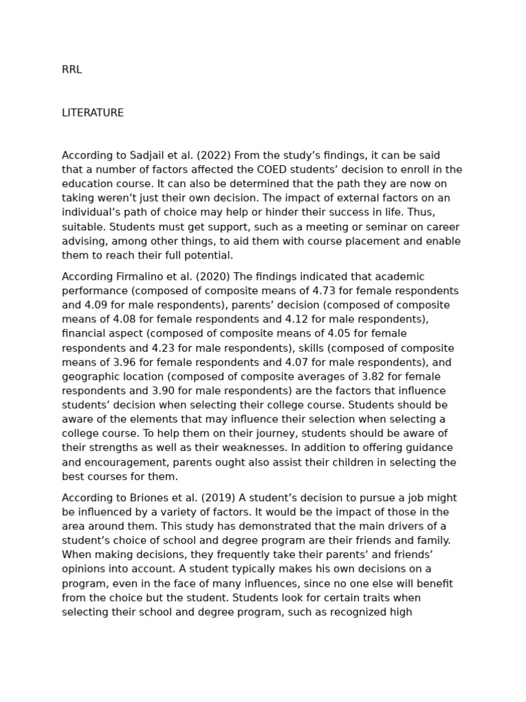 RRL Literature1 | PDF