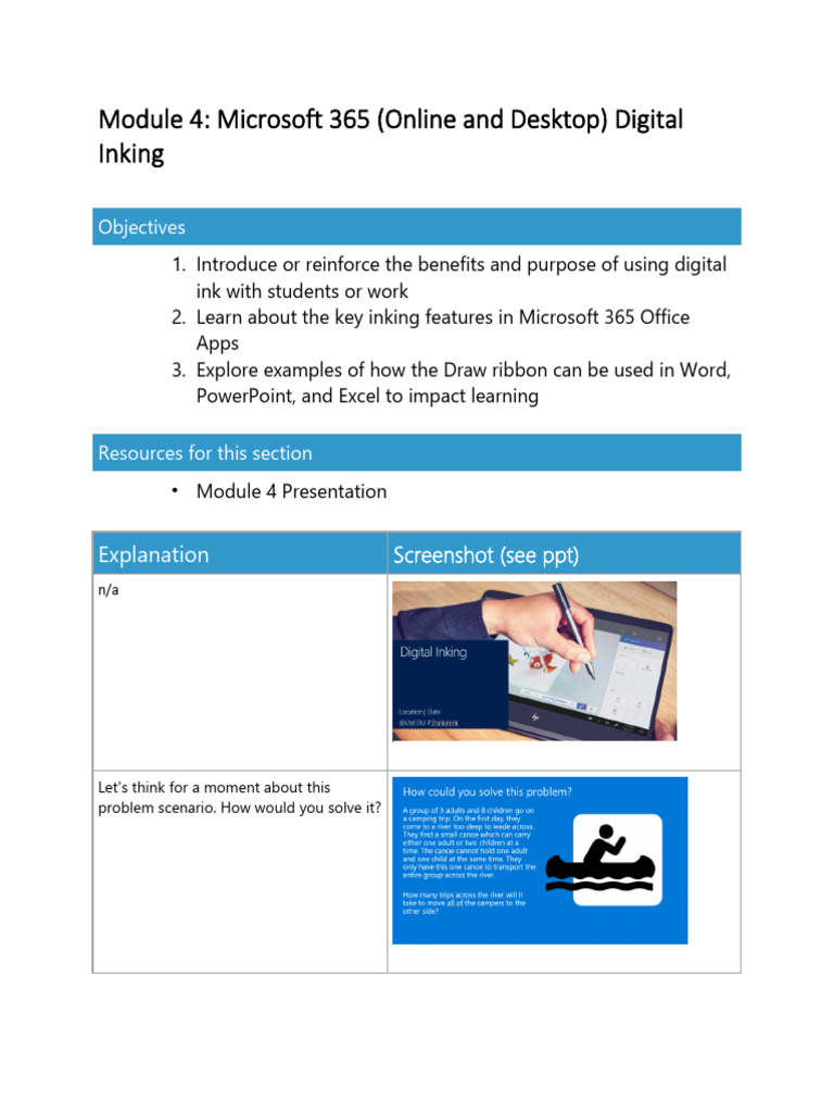 Module 4 Digital Inking Lecture | PDF