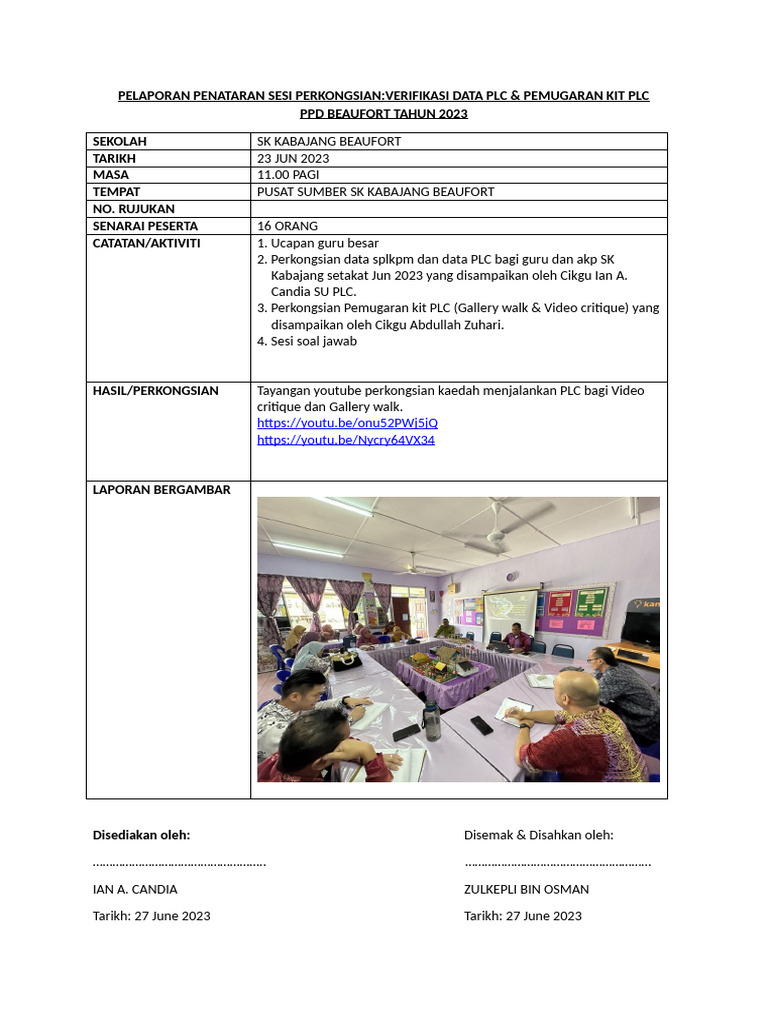 FORMAT BORANG PELAPORAN PENATARAN SESI PERKONGSIAN 2023 SK Kabajang ...