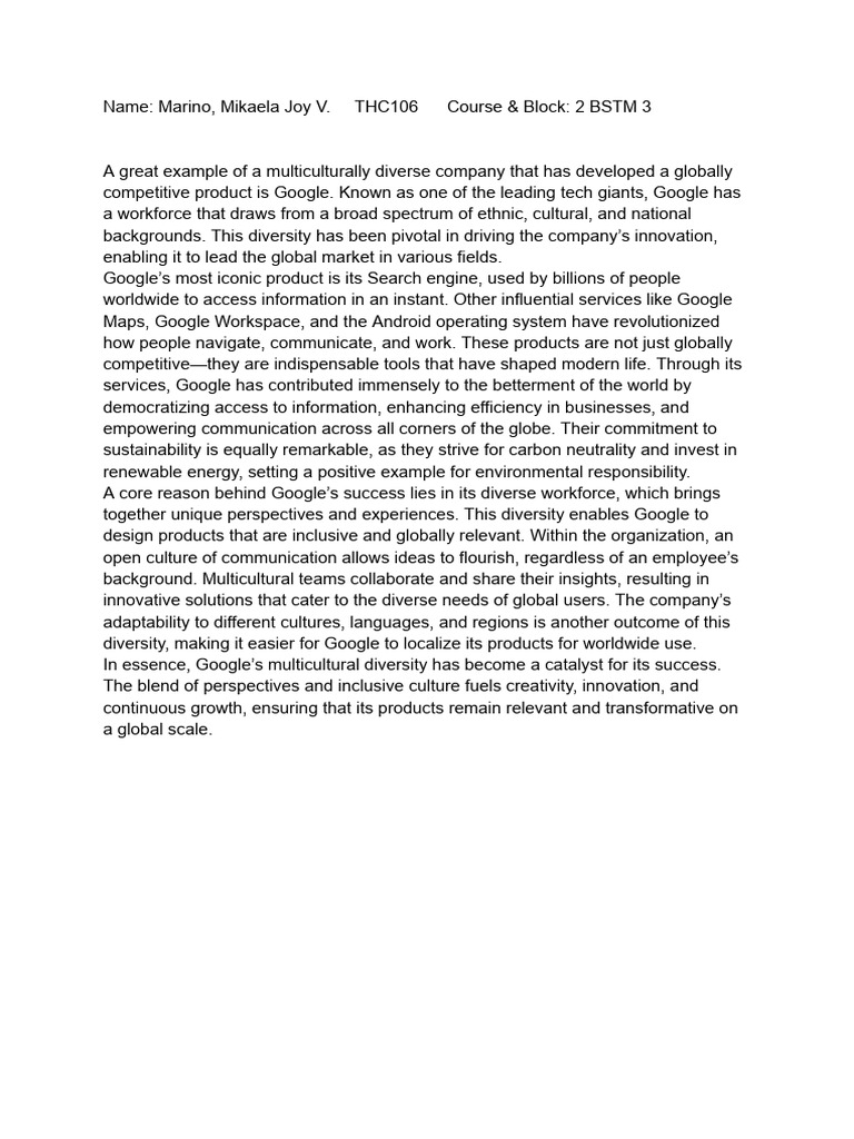 Marino - THC 106 - Midterm Activity | PDF