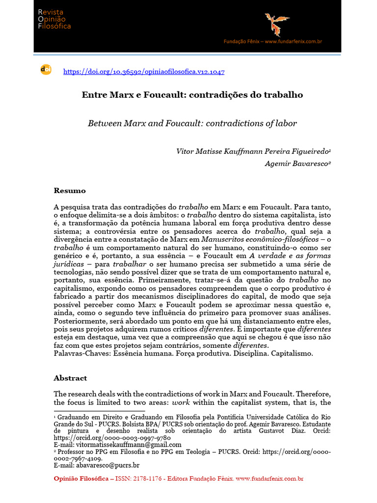 Entre Marx e Foucault | PDF
