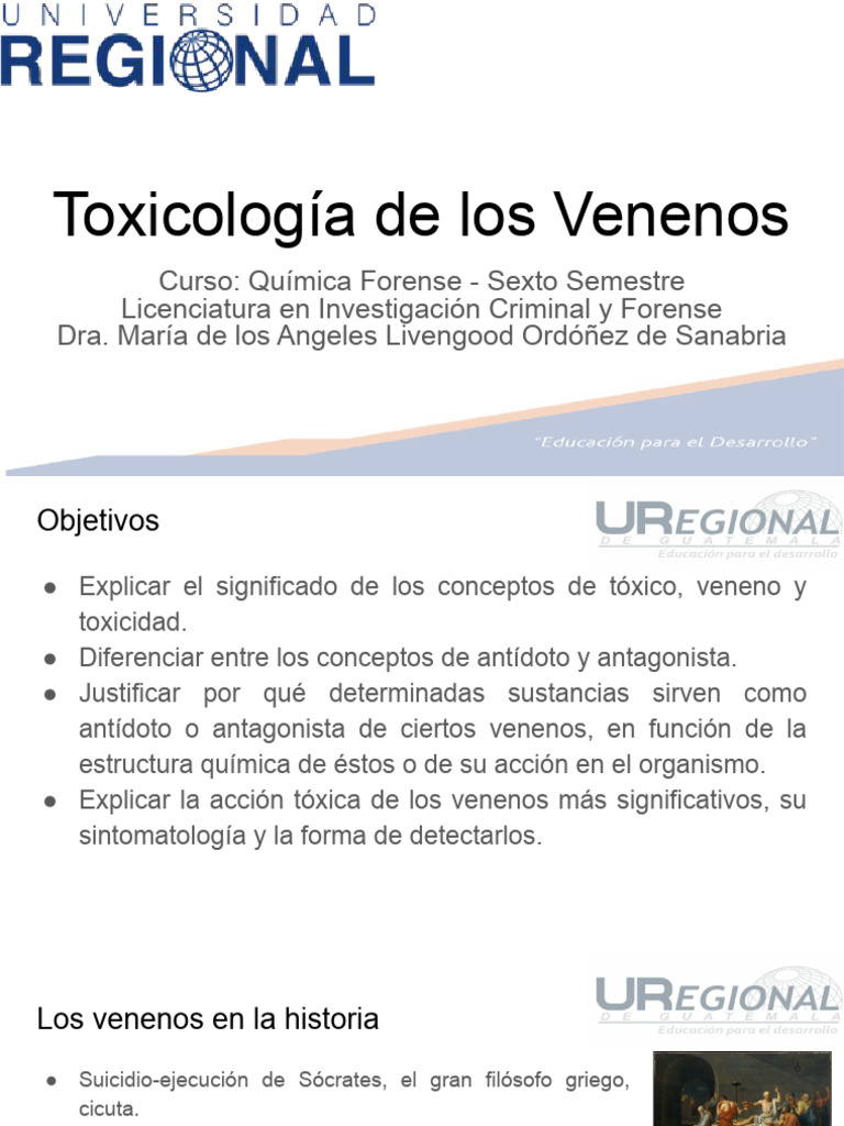 Toxicología de Los Venenos | PDF | Veneno | Salud y bienestar