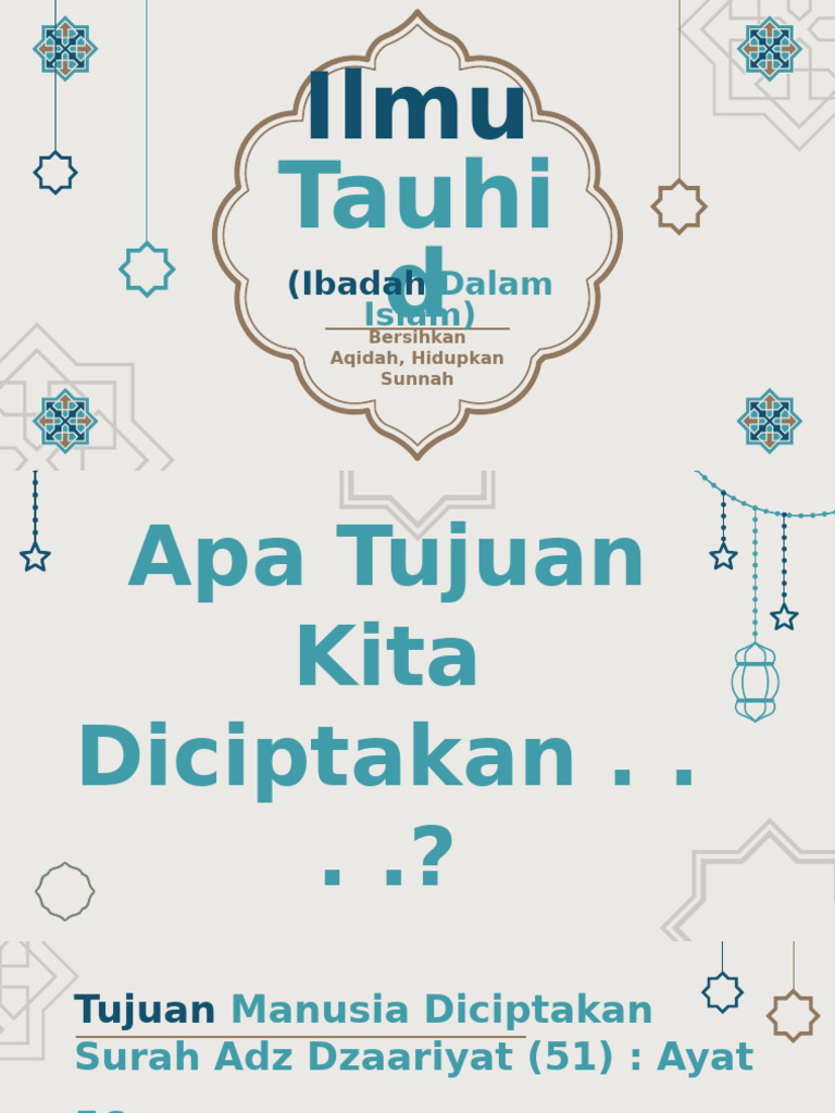 Pengertian Ibadah Dalam Islam | PDF
