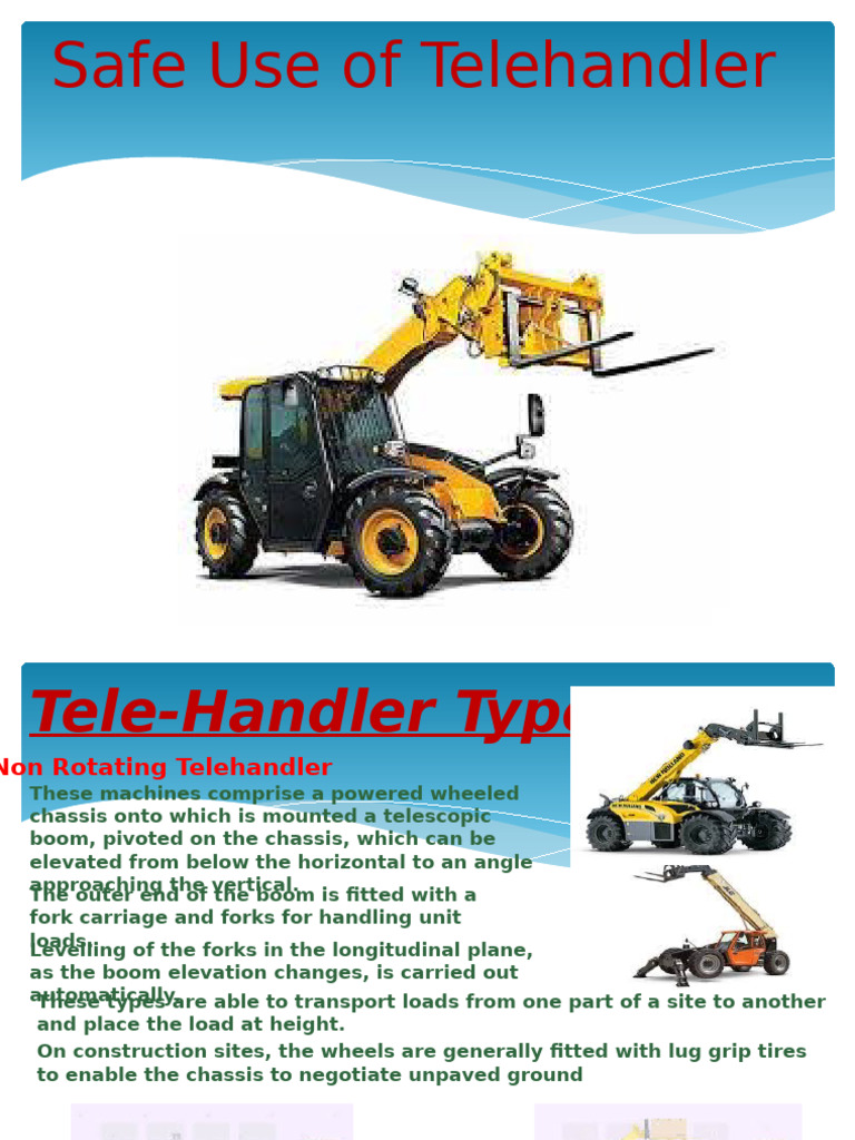 Rigging and Lifting -4 Telehandler | PDF