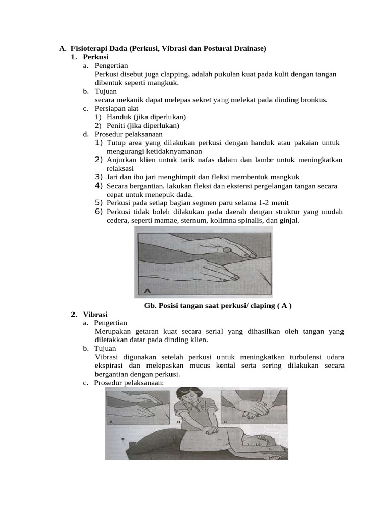 Fisioterapi Dada Dan Postural Drainase.... | PDF
