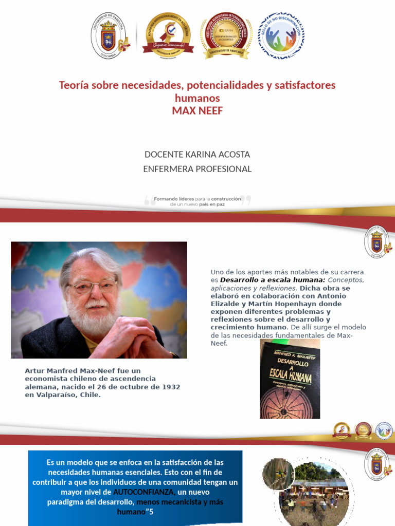 Teoria de Necesidades A Escala Humana de Max Neff | PDF | Psicología ...