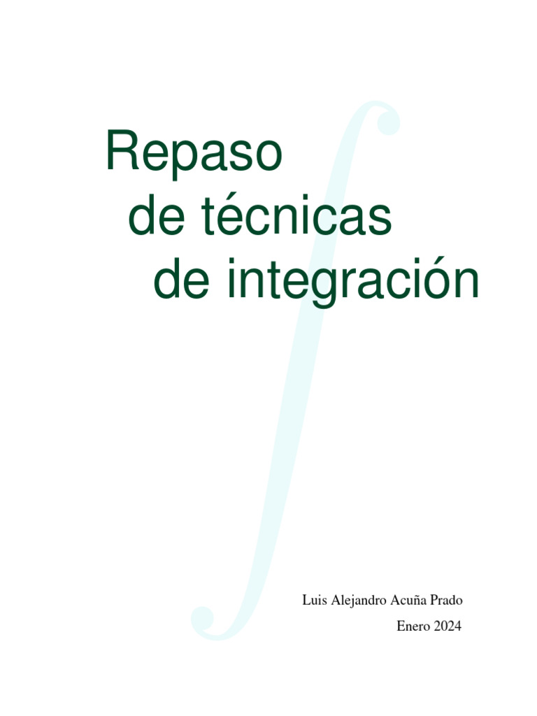 Public Repaso Integración Luis Acuña 2024 | PDF