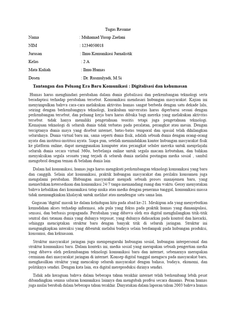 Tugas Resume | PDF