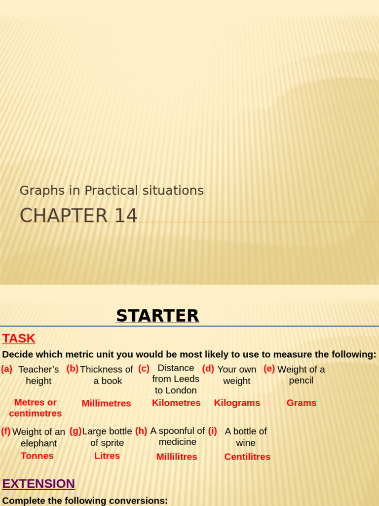Chapter 14 Conversion Graph2 | PDF | Litre | Quantity