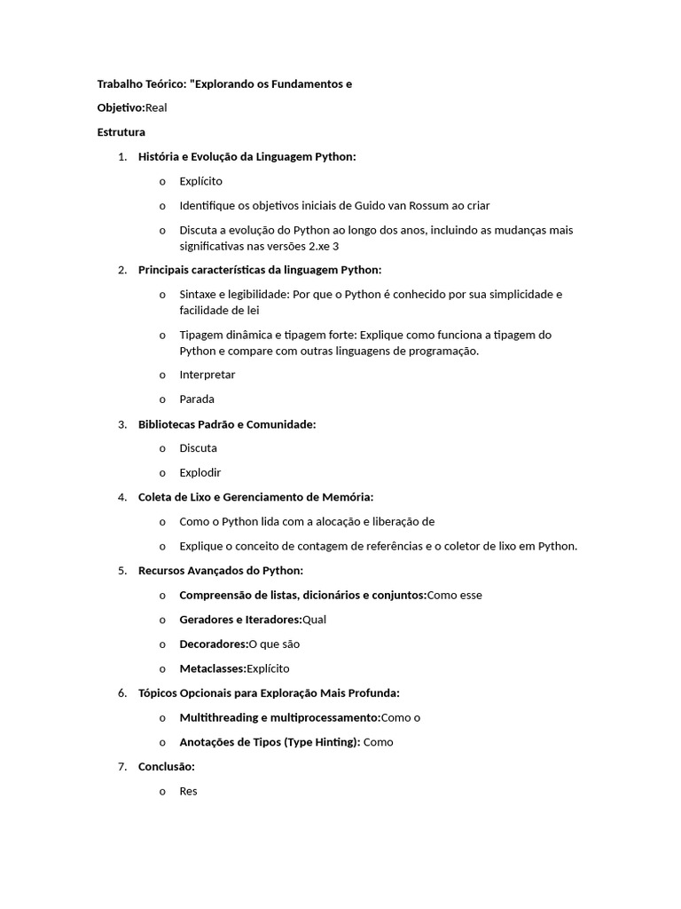 Trabalho Python | PDF