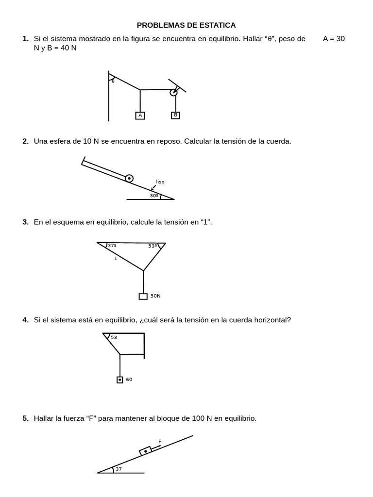 Tarea de Estatica | PDF