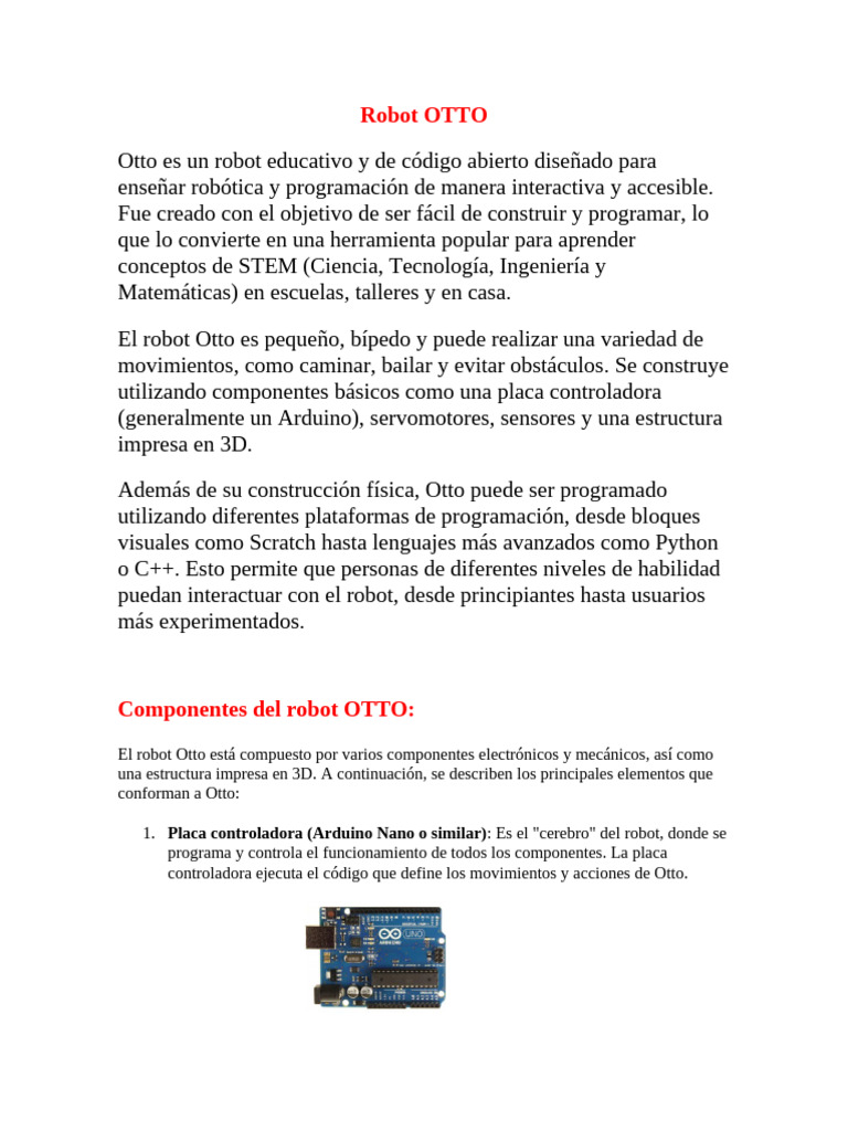 Robot Otto | PDF