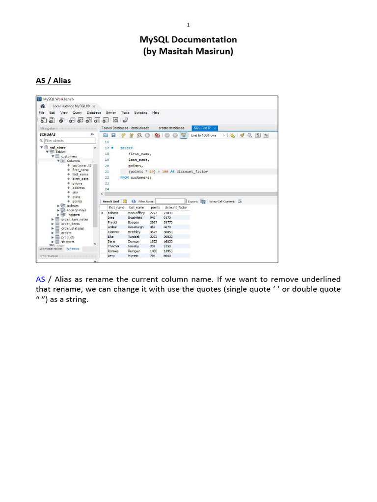 MySQL Documentation | PDF