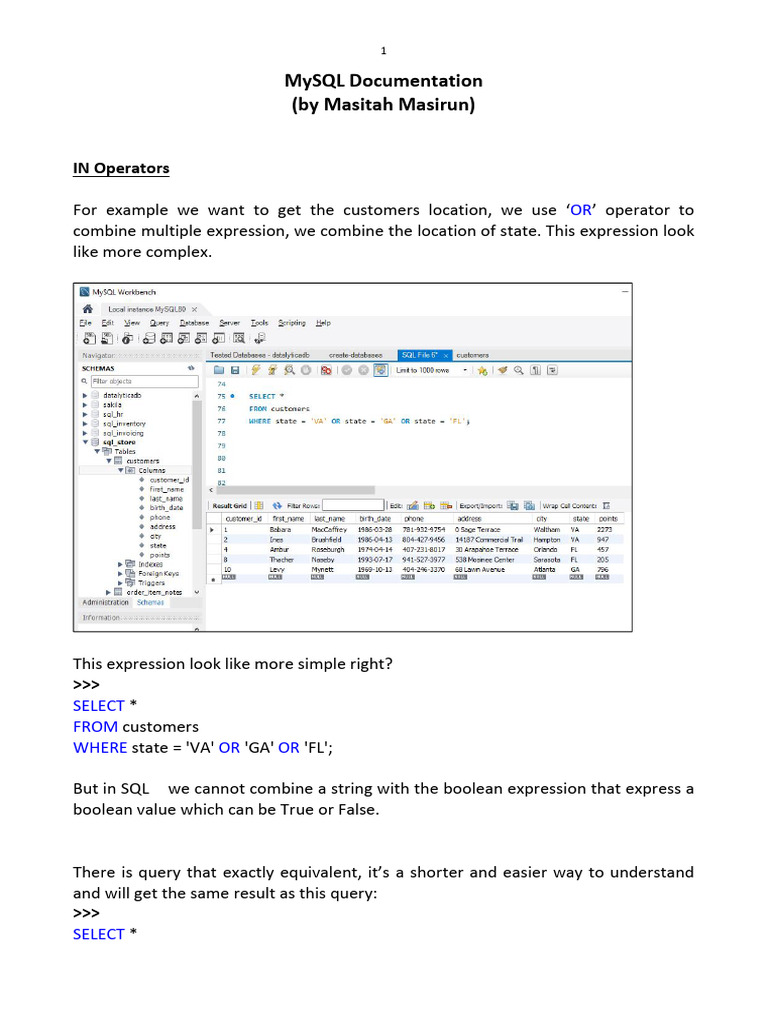MySQL Documentation | PDF