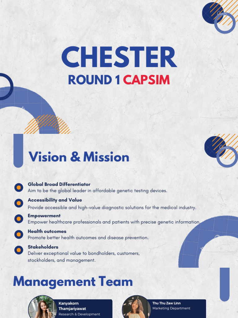 Team Chester Round 1 Presentation | PDF