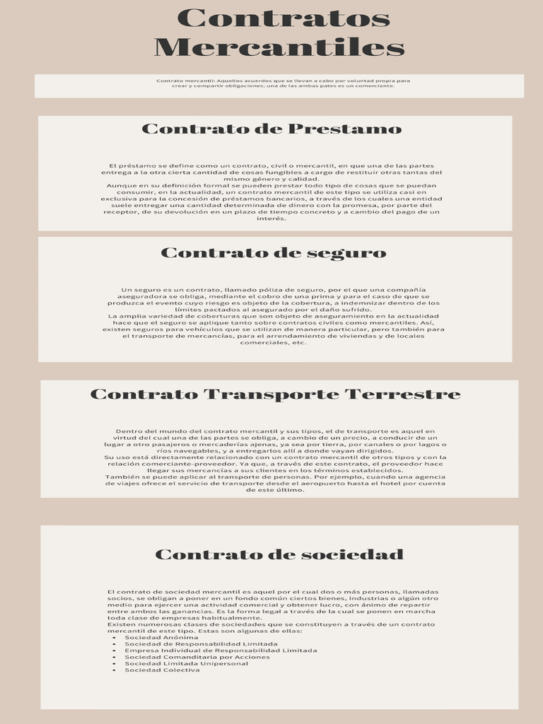 Contratos Mercantiles | PDF