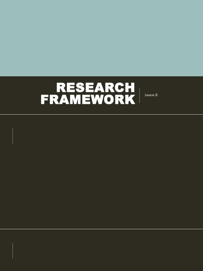 9 Research Framework | PDF