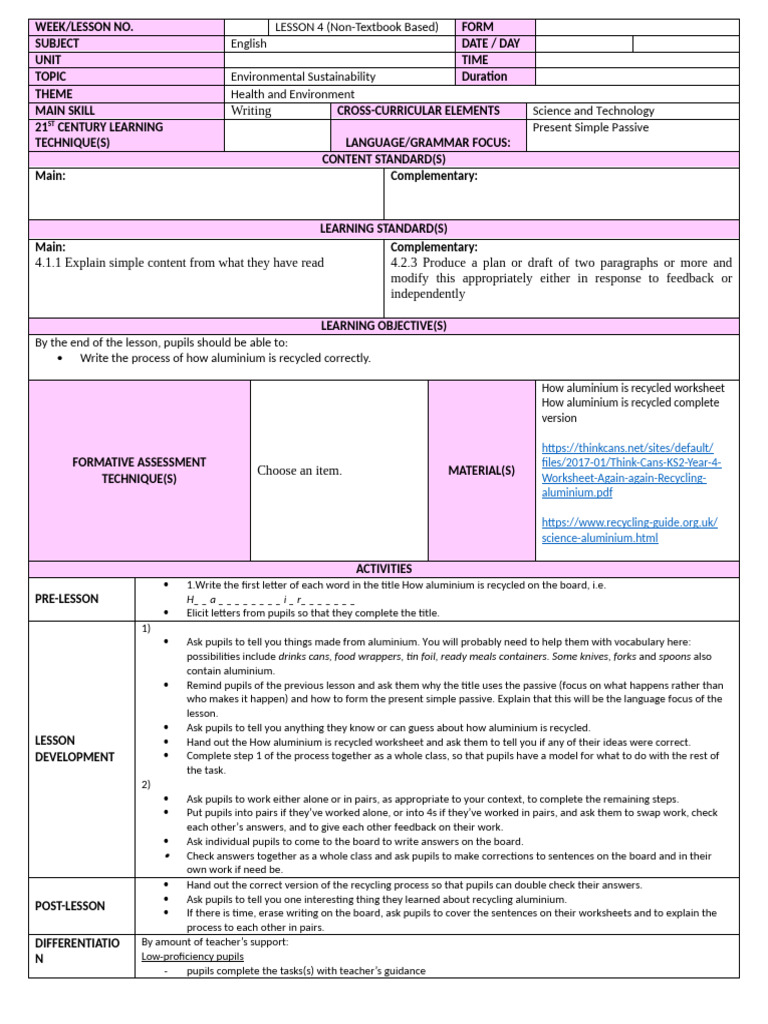 Lesson 4 (NTB) | PDF