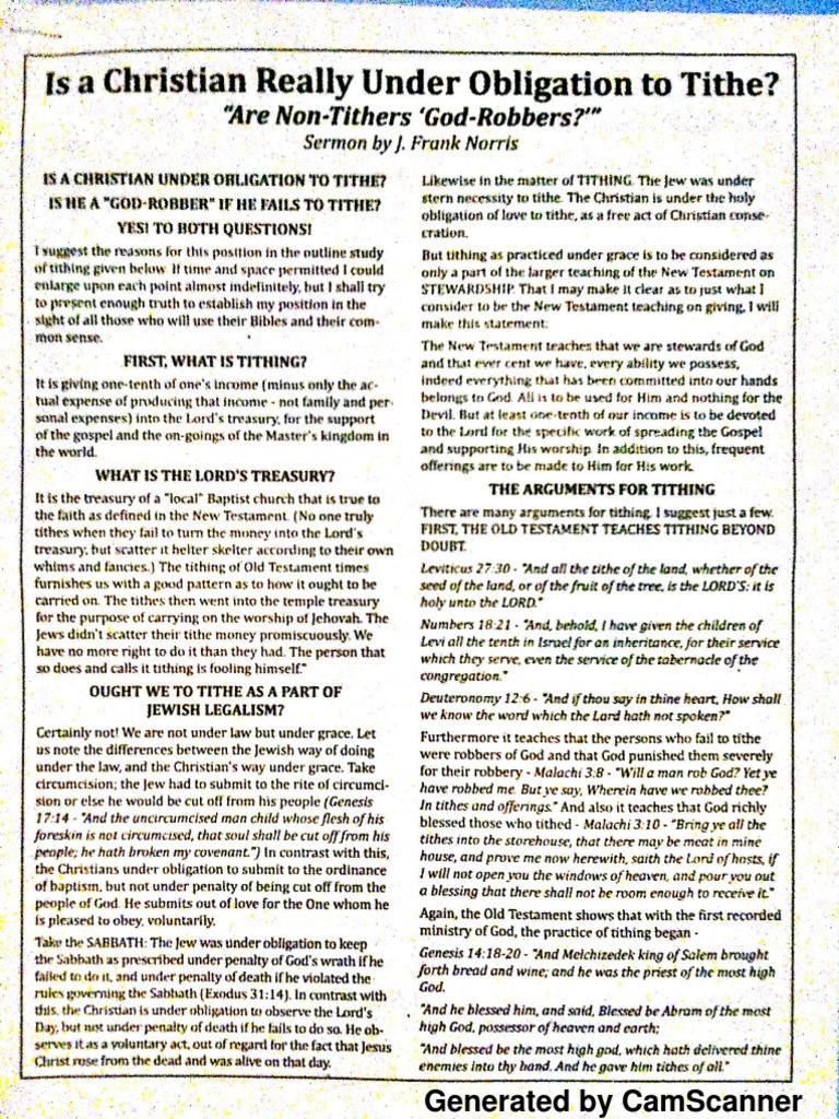 Tithing | PDF