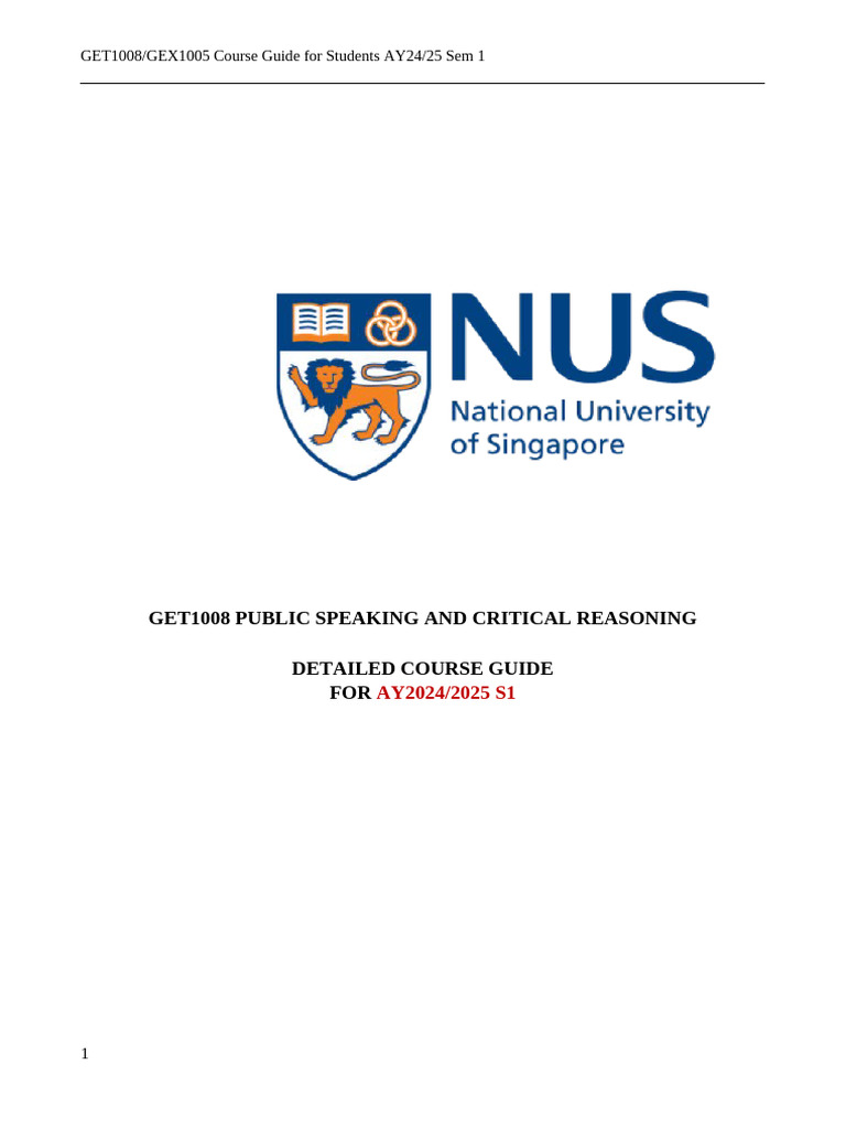 Updated Course Guide | PDF