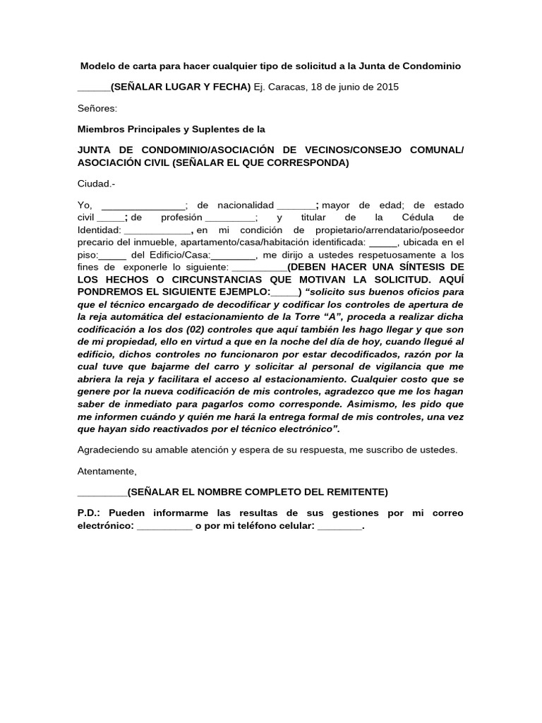 Modelo de Carta | PDF