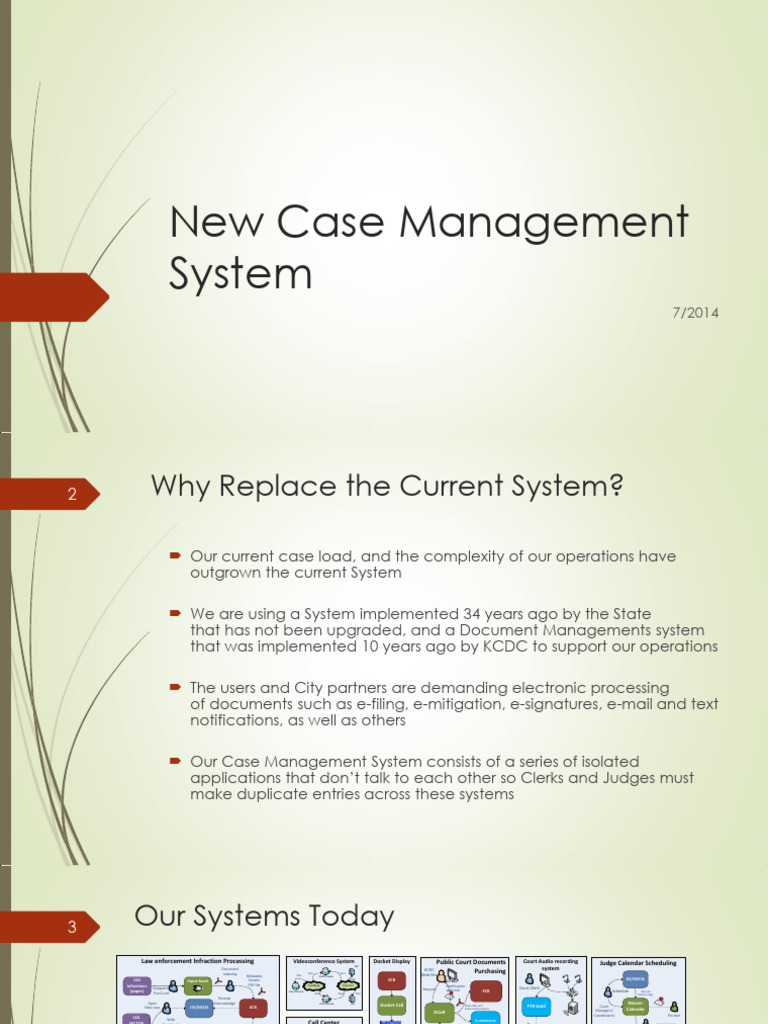 Case Management System King County2015-09-24 Presentation | PDF