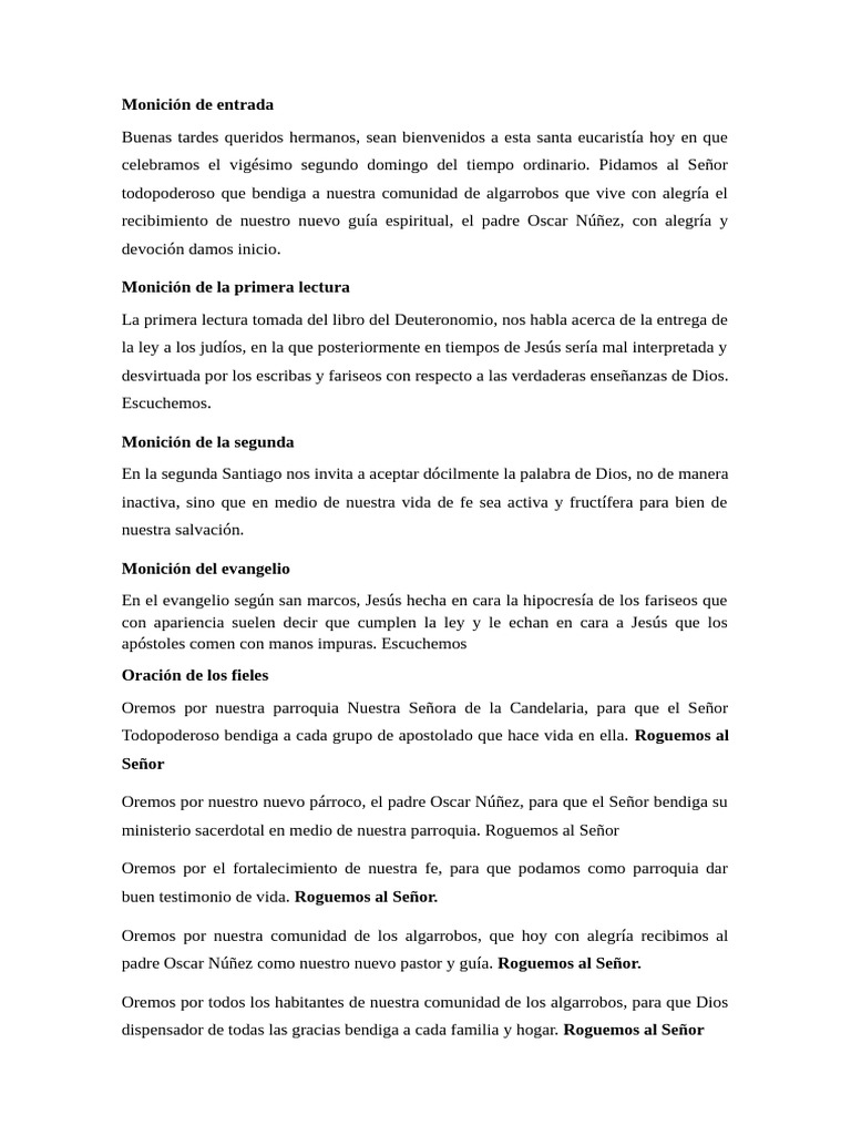 Moniciones | PDF
