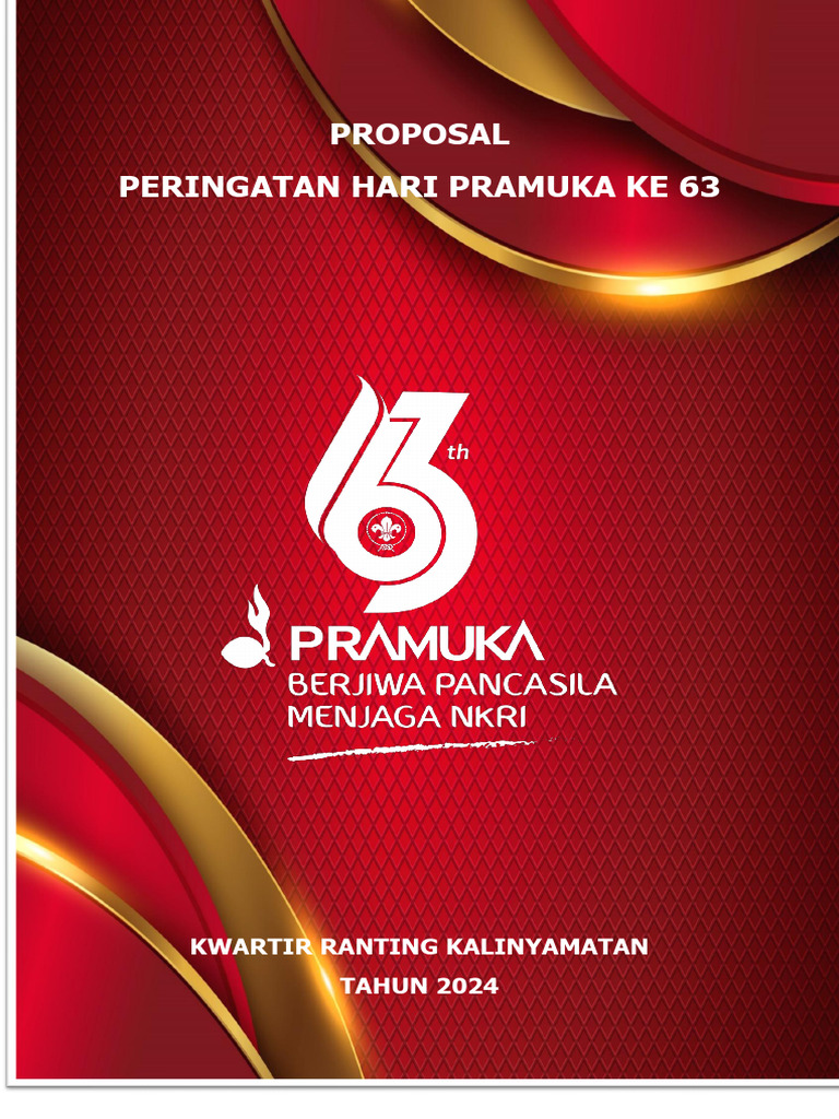Proposal Kegiatan Hari Pramuka Ke 63 Tahun 2024 | PDF