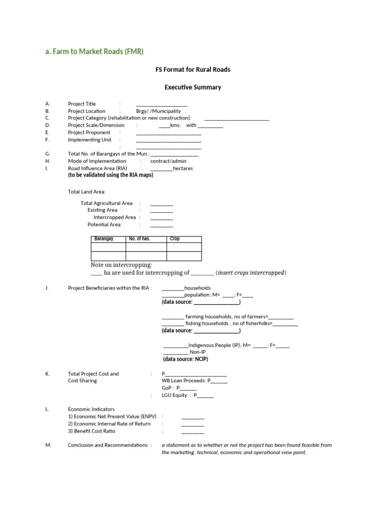 Updated FMR FS Outline | PDF