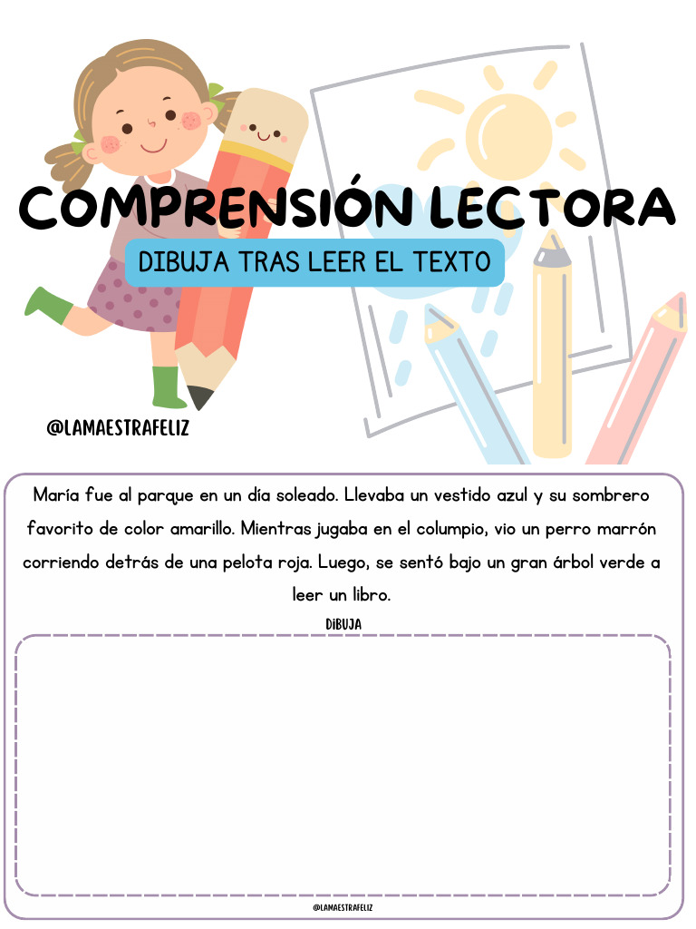 Comprensión Lectora + Dibujos | PDF