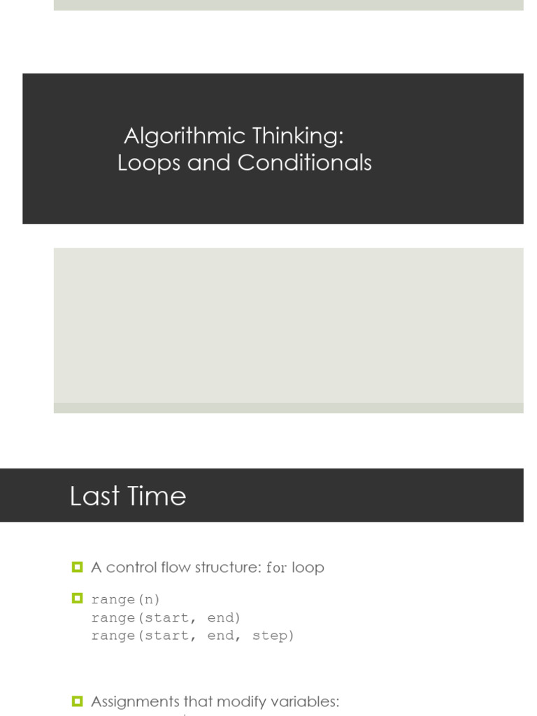 unit03-Algorithm-1 | PDF