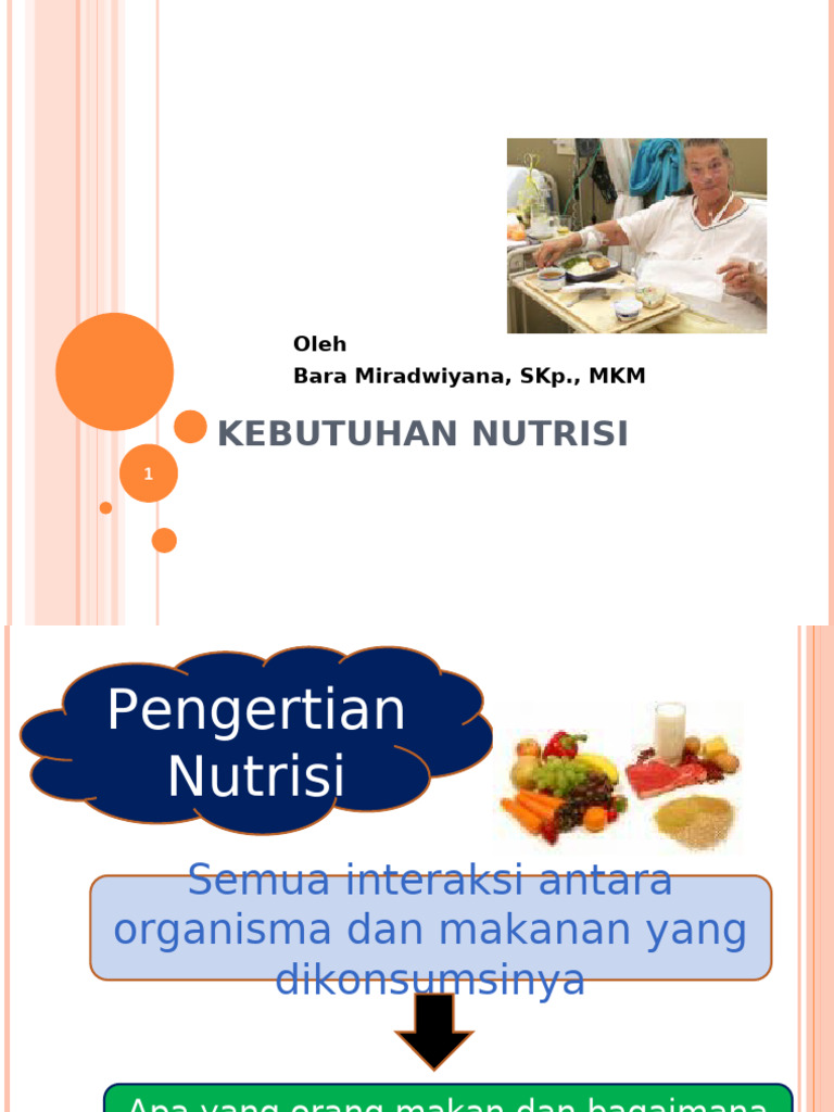 KEBUTUHAN NUTRISI KDM | PDF