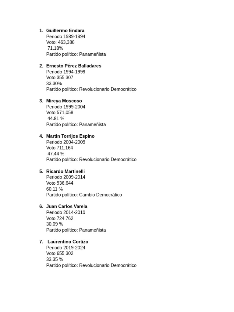 Guillermo Endara | PDF