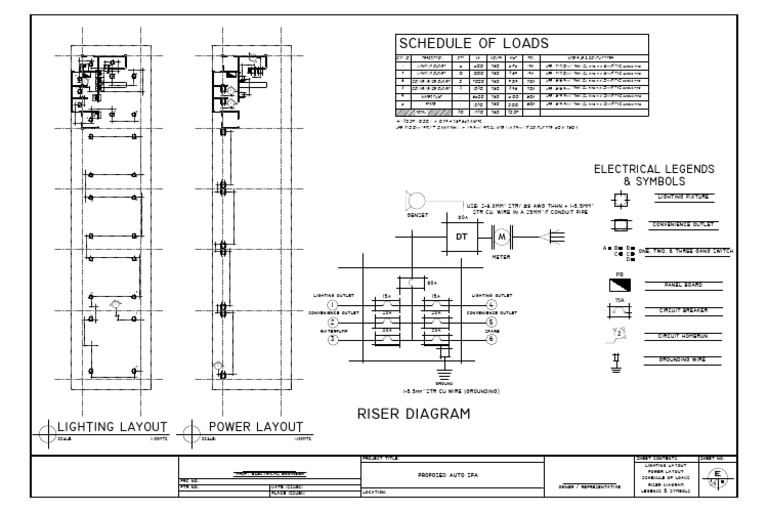 Electrical Plan (Proposed Auto Spa) | PDF