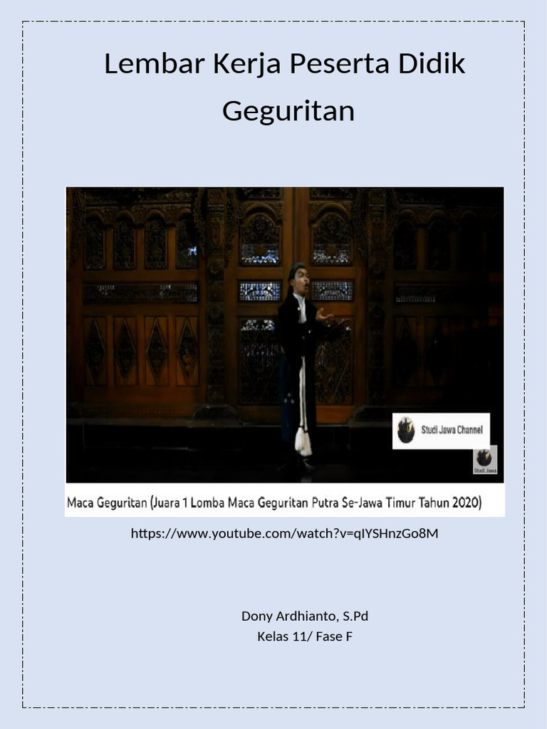 LKPD Geguritan 1 | PDF