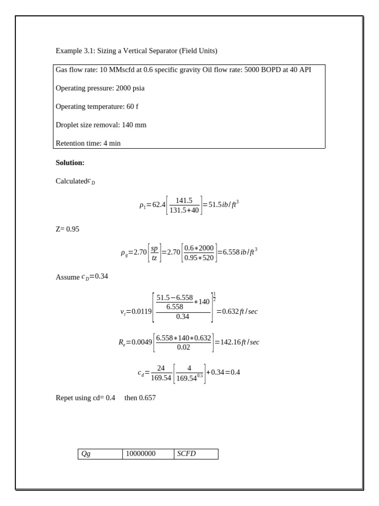 Two Phase Separators | PDF
