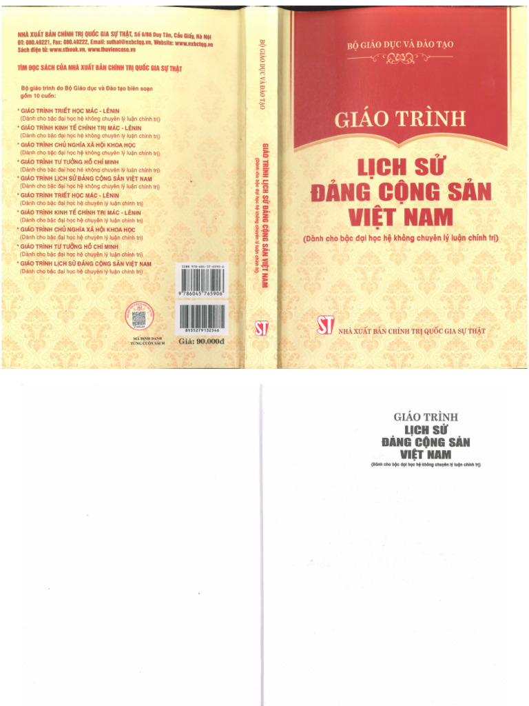 Giáo Trình Lịch Sử Đảng CSVN (Scan) | PDF