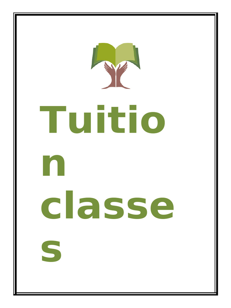 Tuition Classes | PDF
