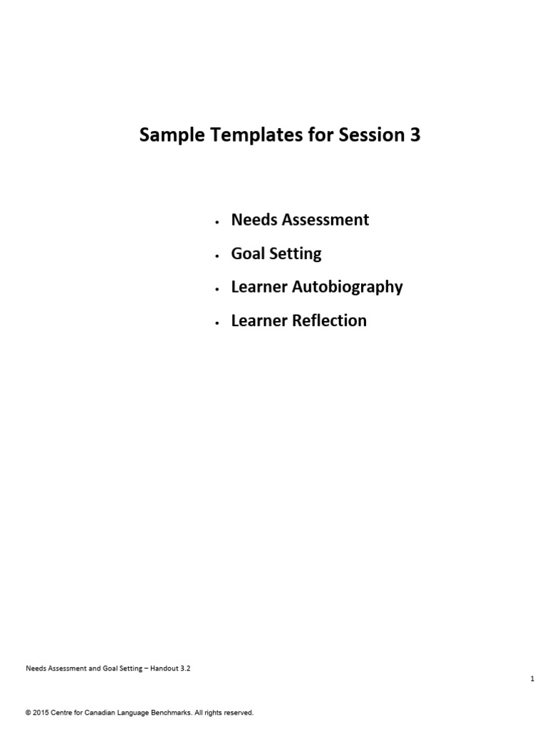 CLB Portfolio About Me Section Templates | PDF