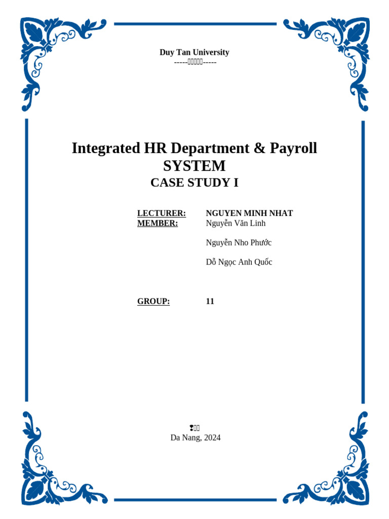 Case Study I - Project1 - Group11 - Final | PDF