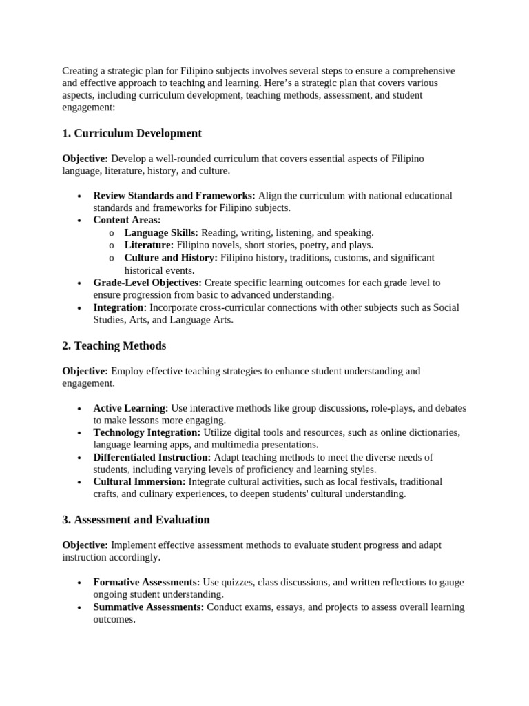 Creating A Strategic Plan Involves Several Steps To Ensure A ...