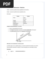 Grade 11 Notes Physical Sciences | PDF | Euclidean Vector | Force