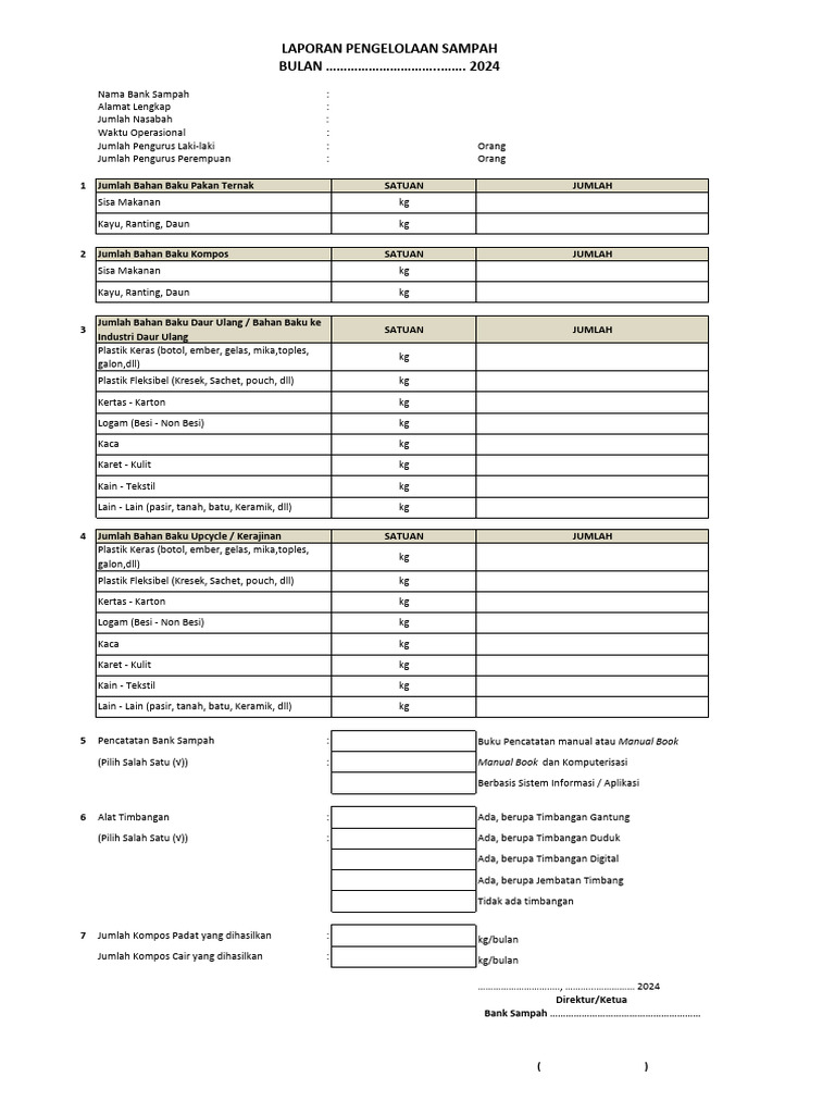 Laporan BS Perbulan | PDF