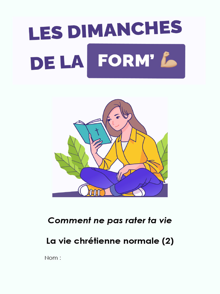 Livret Dimanche de La Form 7 | PDF