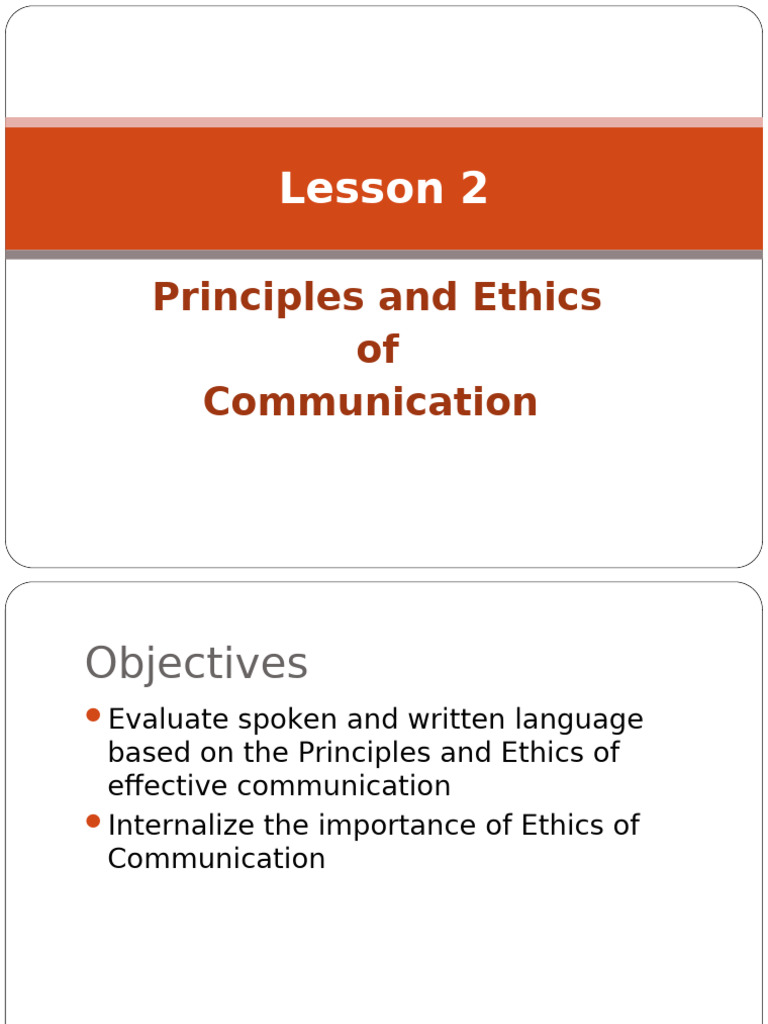 Principles Lesson2 Students | PDF
