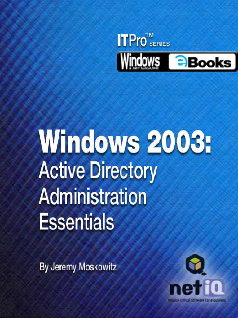 Windows 2003 AD Administration | PDF