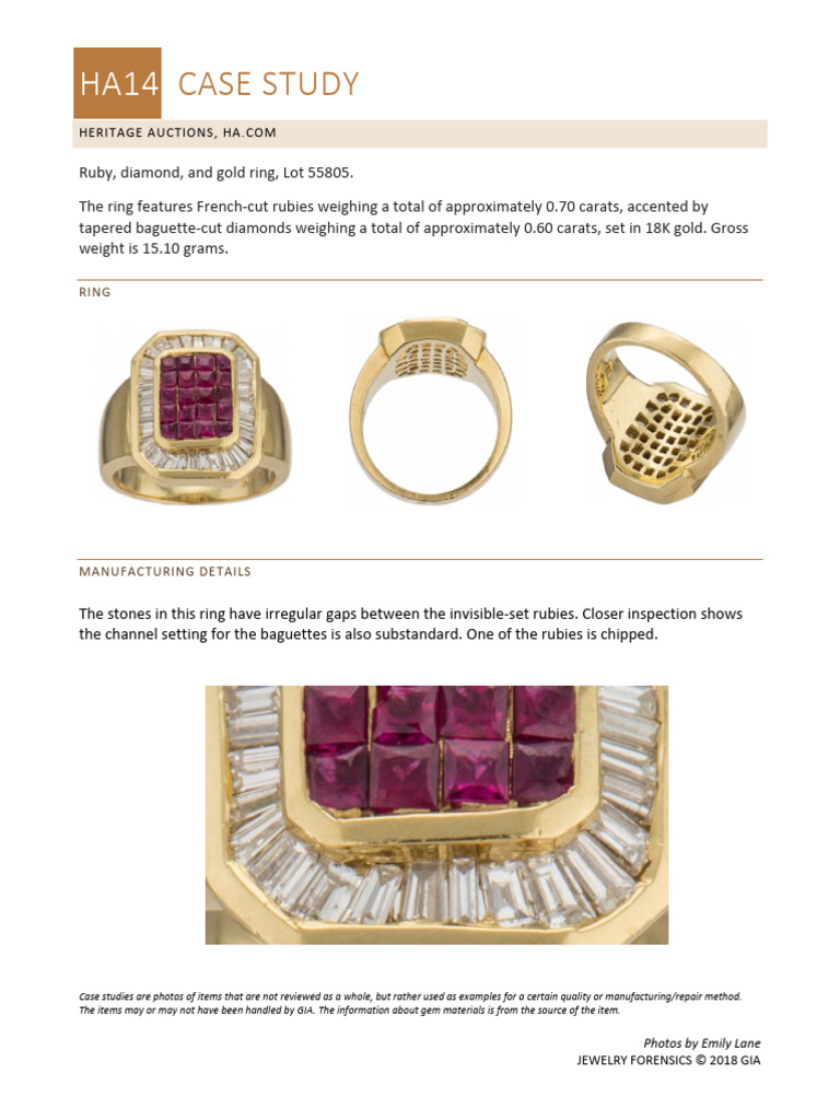 Case Study HA14_Ring Invisible Set | PDF